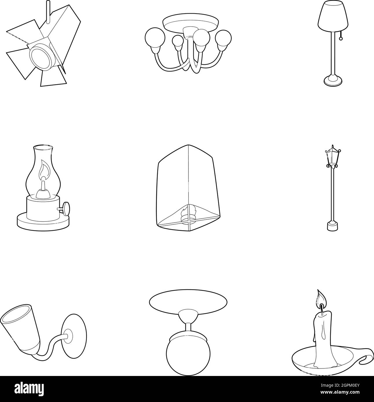 Candle light bedroom Stock Vector Images - Alamy