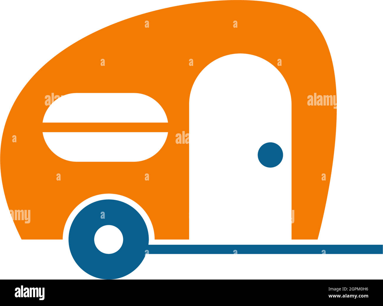 Simple caravan mobile icon logo design vector Stock Vector Image & Art ...