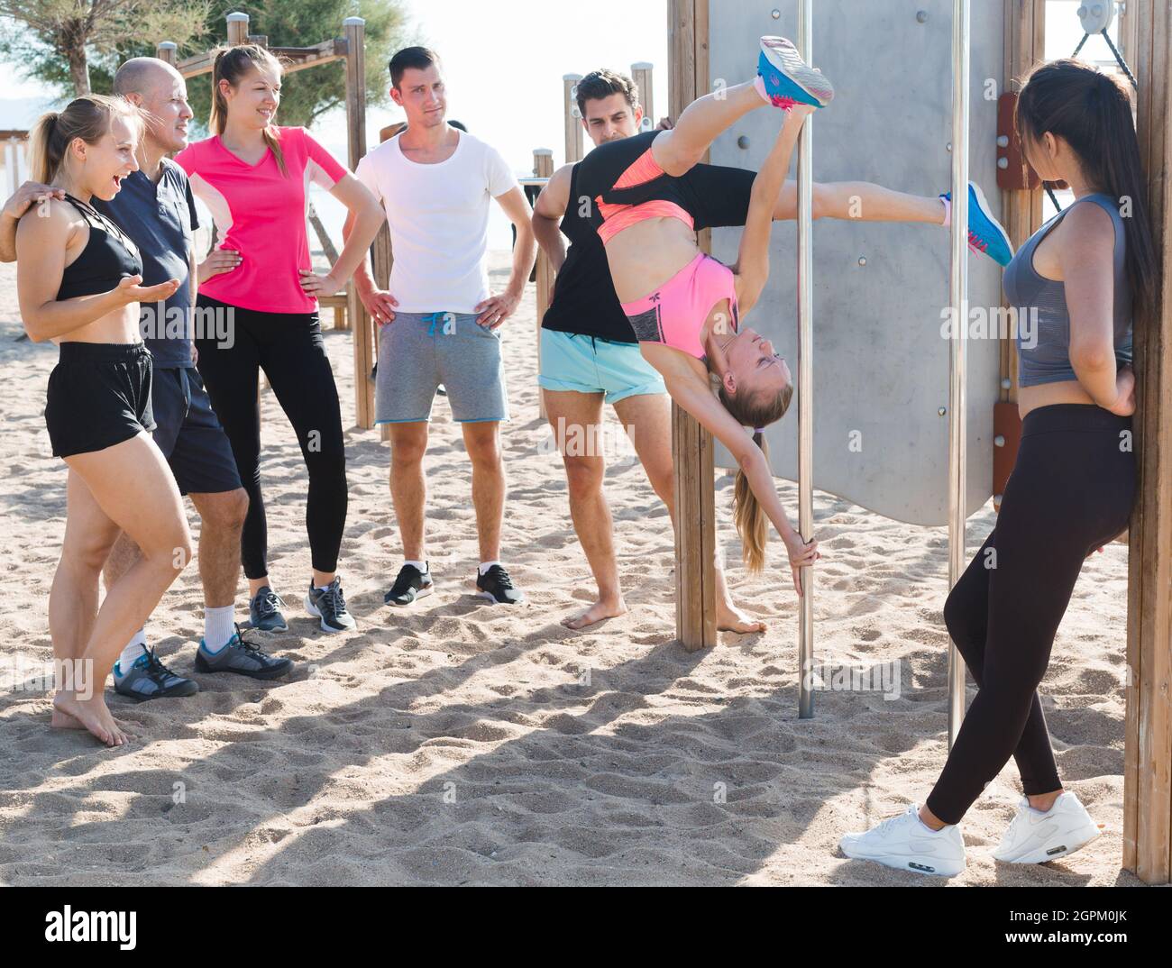 Pole stretch hi-res stock photography and images - Alamy