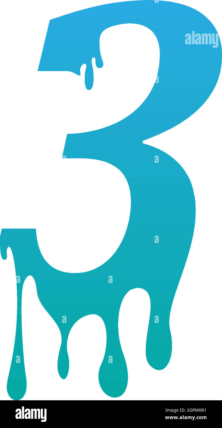 Modern number logo design Cut Out Stock Images & Pictures - Alamy