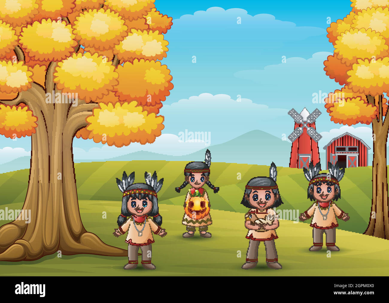 Native american kid farm hi-res stock photography and images - Alamy