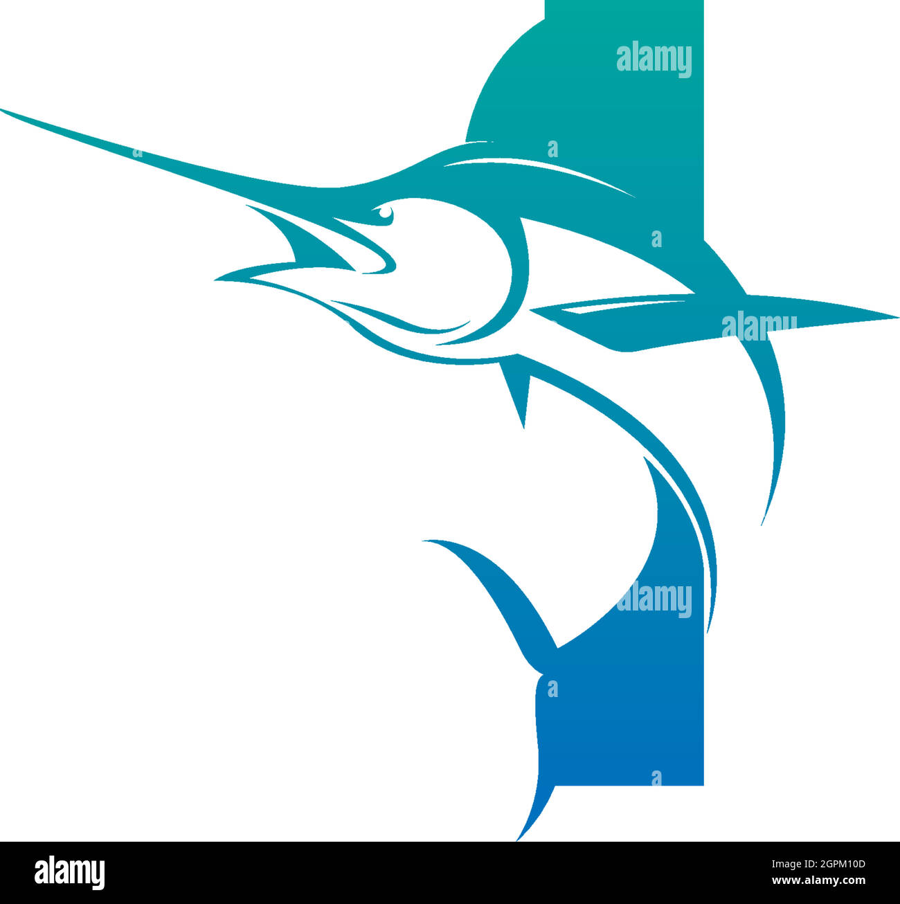 Letter I logo icon with fish design symbol template Stock Vector Image ...