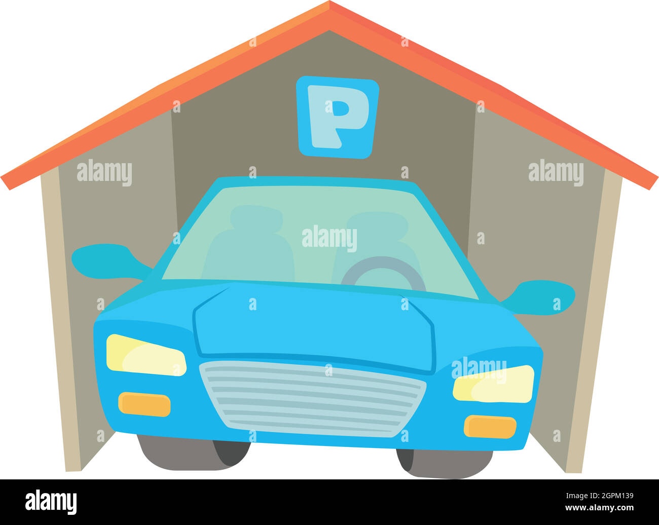 Garage icon, cartoon style Stock Vector Image & Art - Alamy