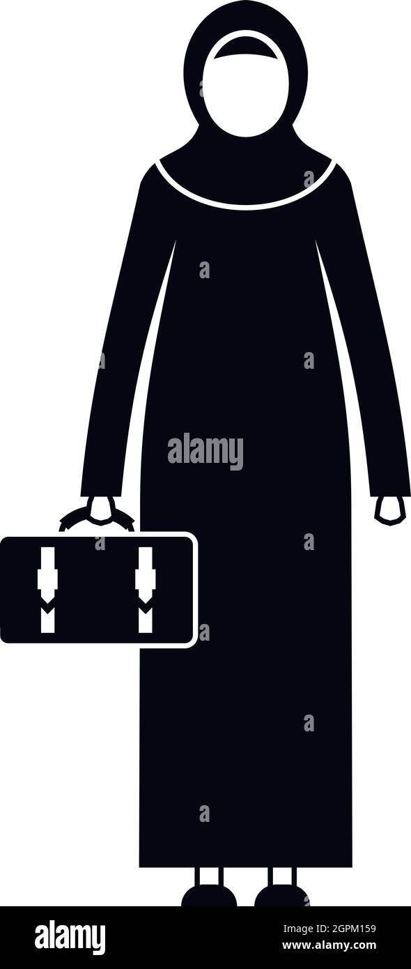Arabic woman icon, simple style Stock Vector Image & Art - Alamy