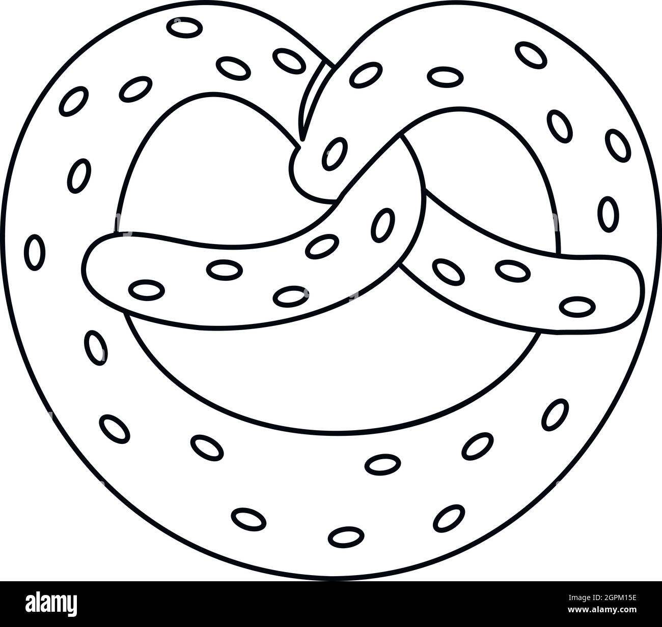 Soft pretzel Stock Vector Images - Alamy