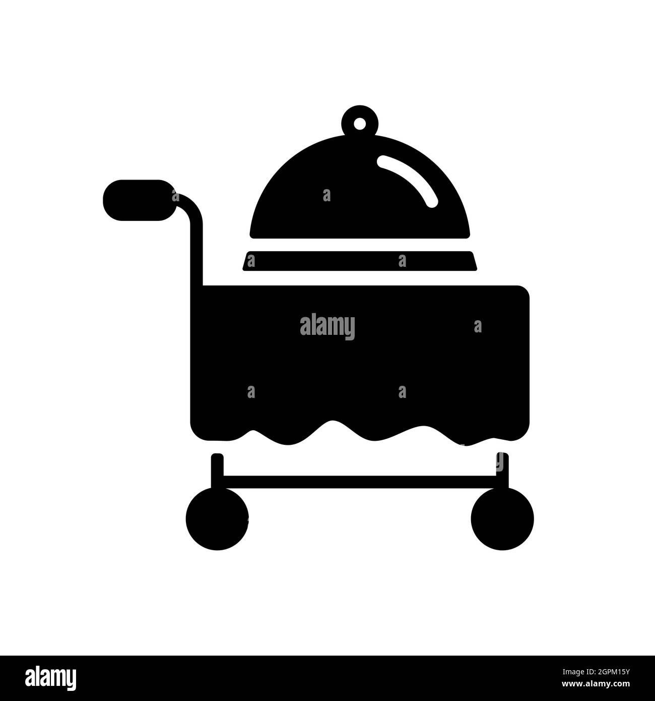 Isolated vector logo catering Black and White Stock Photos & Images - Alamy