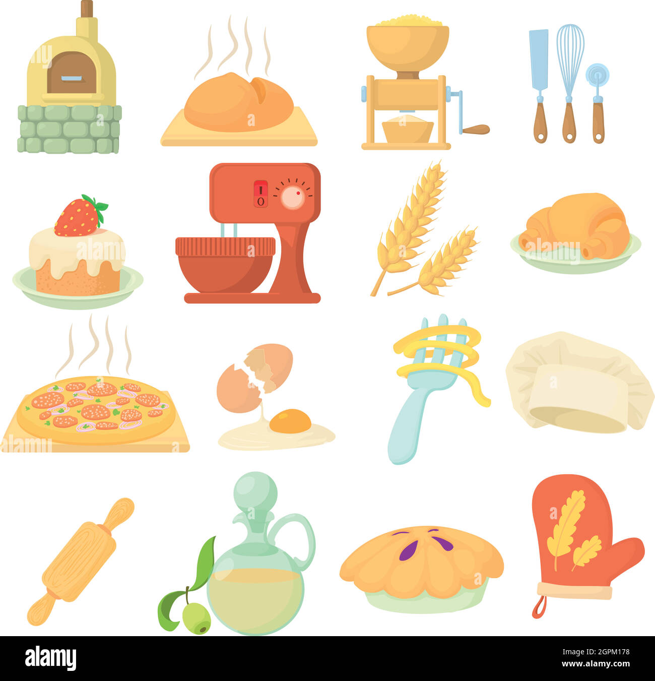 Dough bakery Stock Vector Images - Alamy