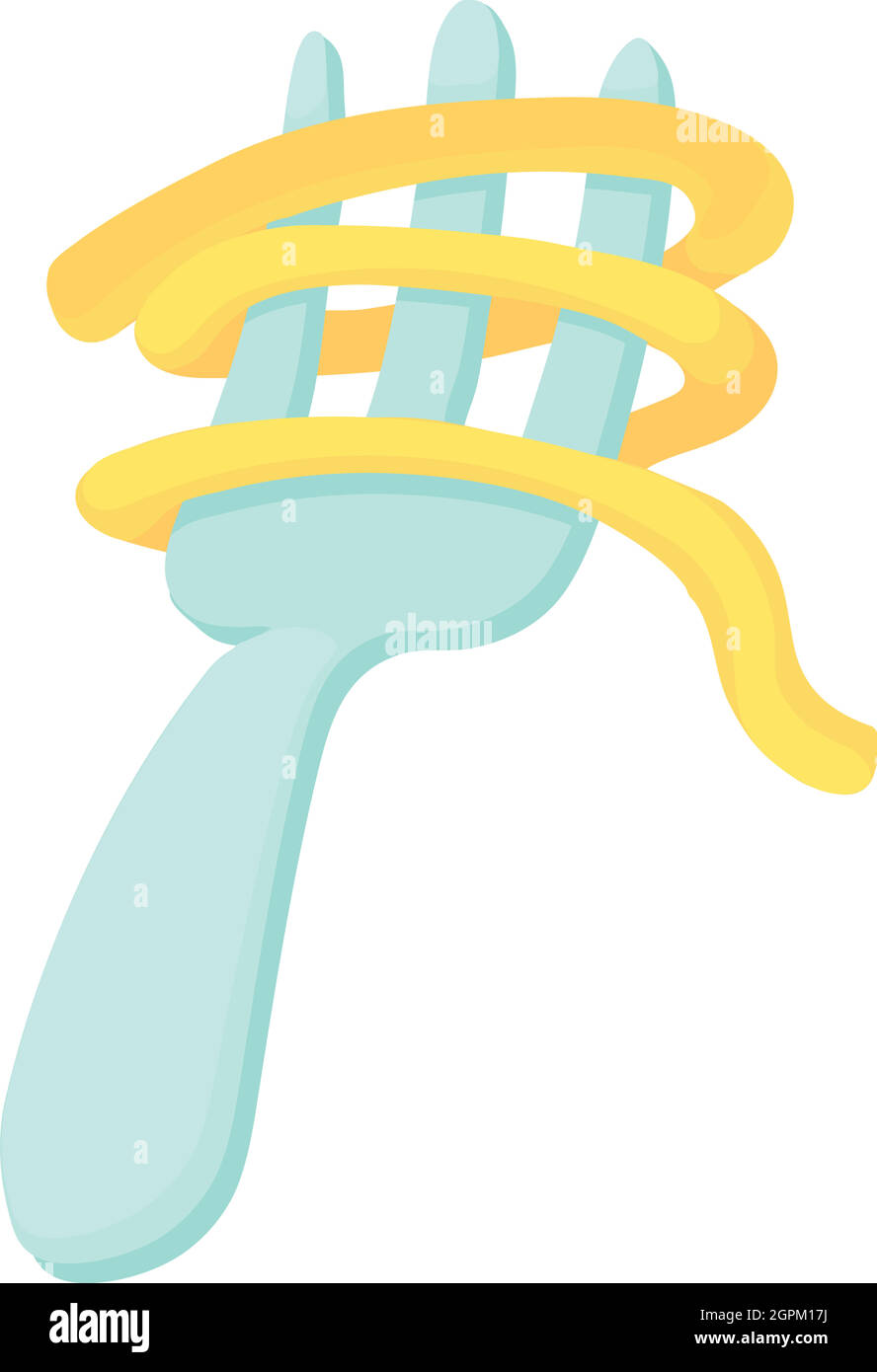 Fork icon, cartoon style Stock Vector Image & Art - Alamy