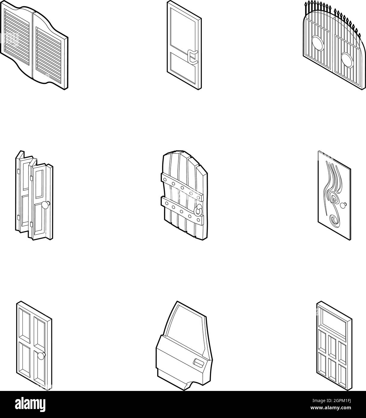 House garden isometric Stock Vector Images - Alamy