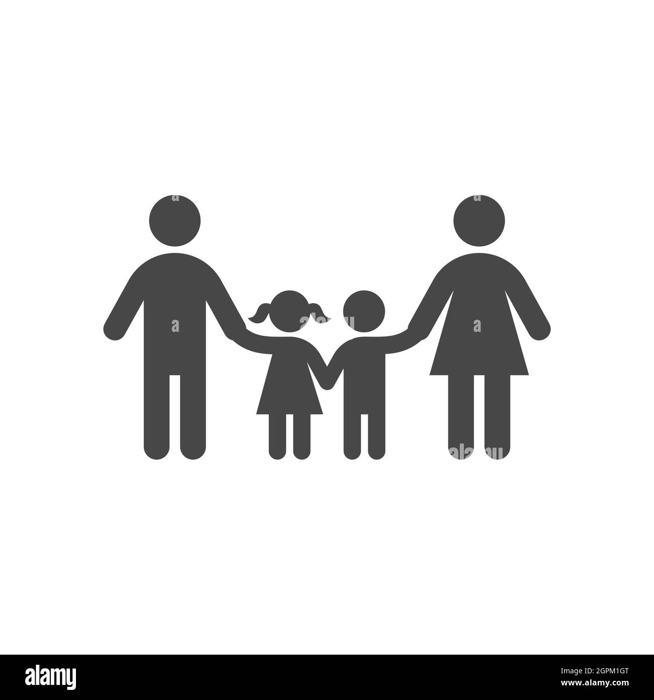 Father mother child holding Stock Vector Images - Alamy