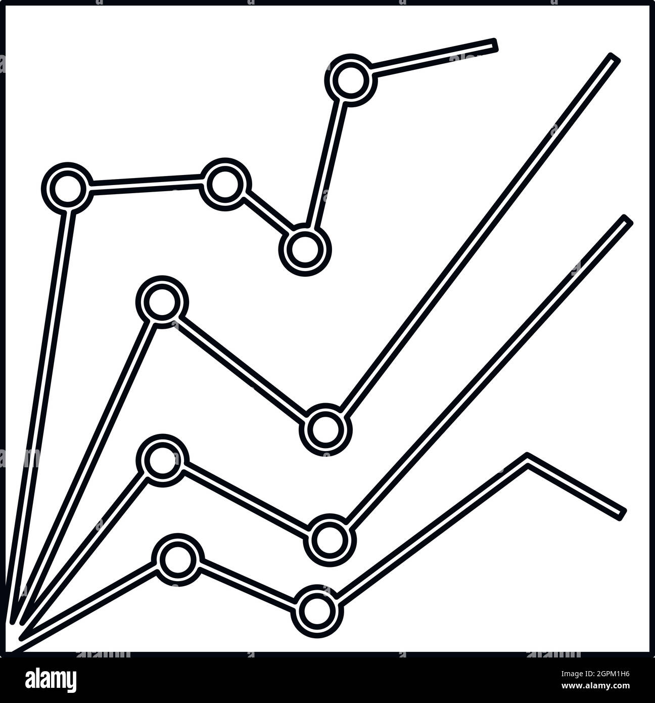 Financial research icon black hi-res stock photography and images - Alamy