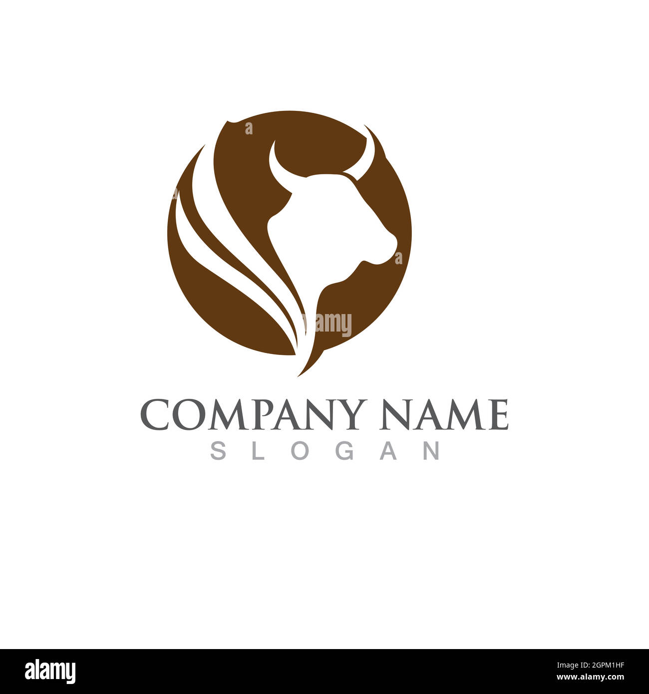 Cow logo hi-res stock photography and images - Alamy