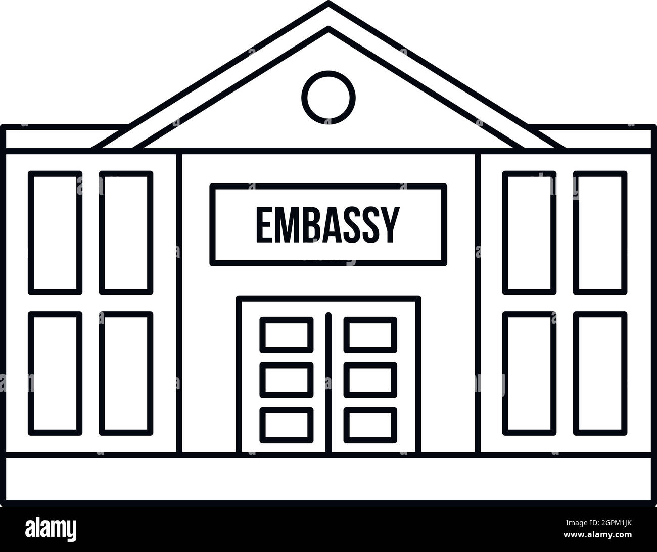 The embassy Stock Vector Images - Alamy