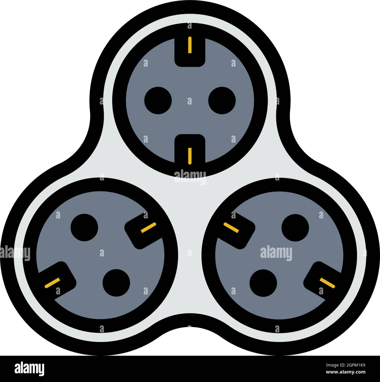 AC Splitter Icon Stock Vector Image & Art - Alamy