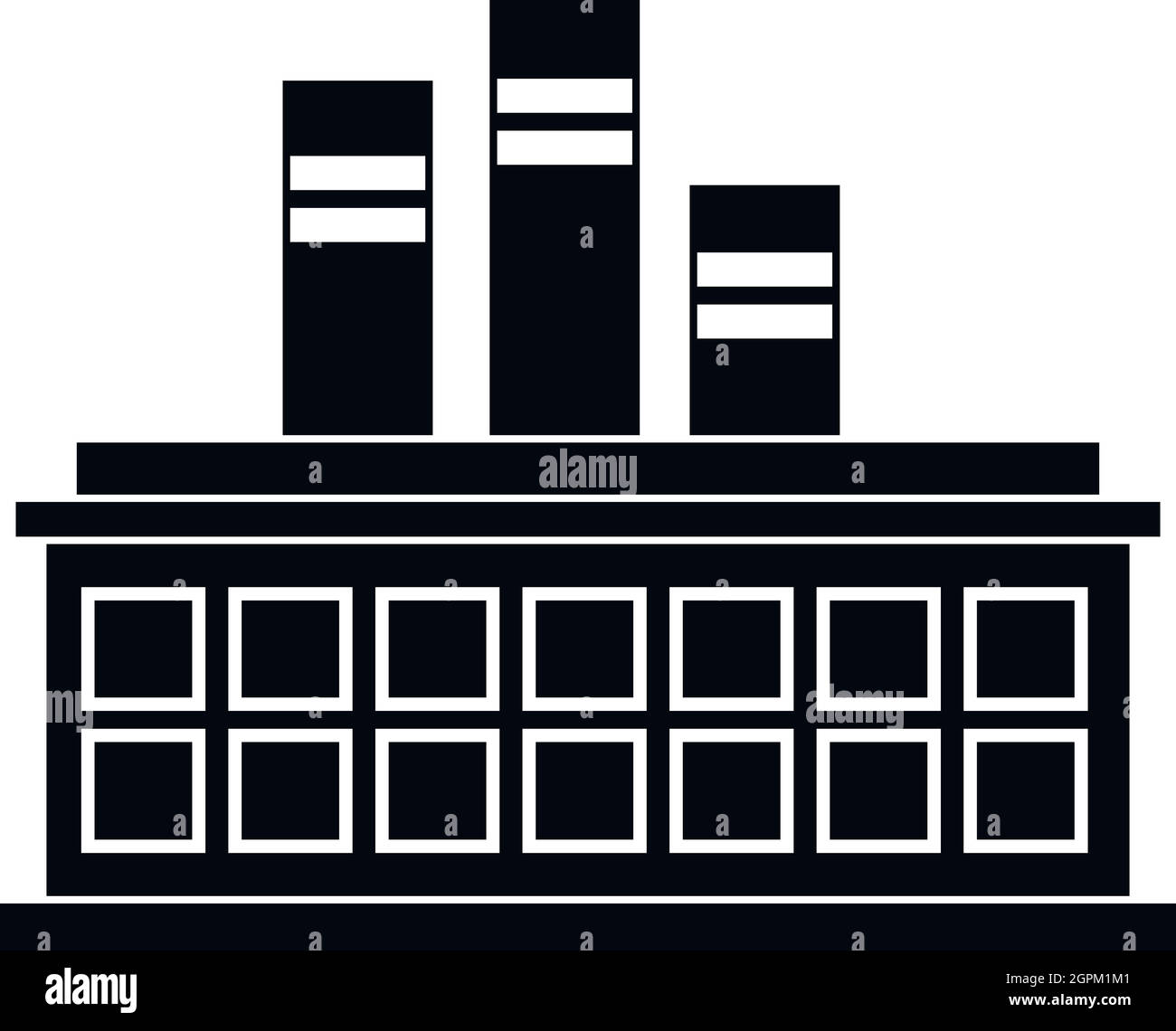 Oil refinery plant icon, simple style Stock Vector Image & Art - Alamy
