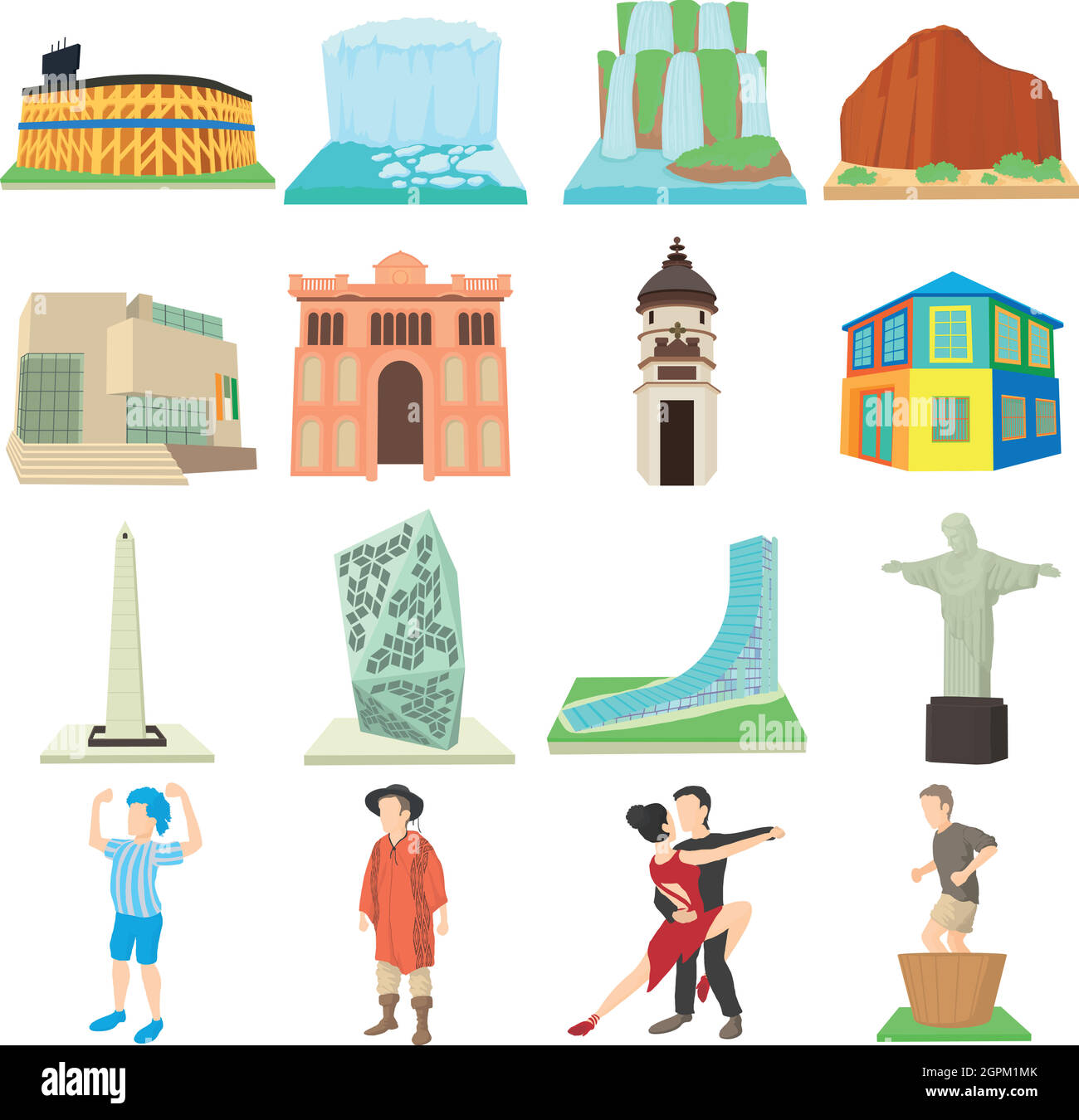 Block style icon set Cut Out Stock Images & Pictures - Alamy