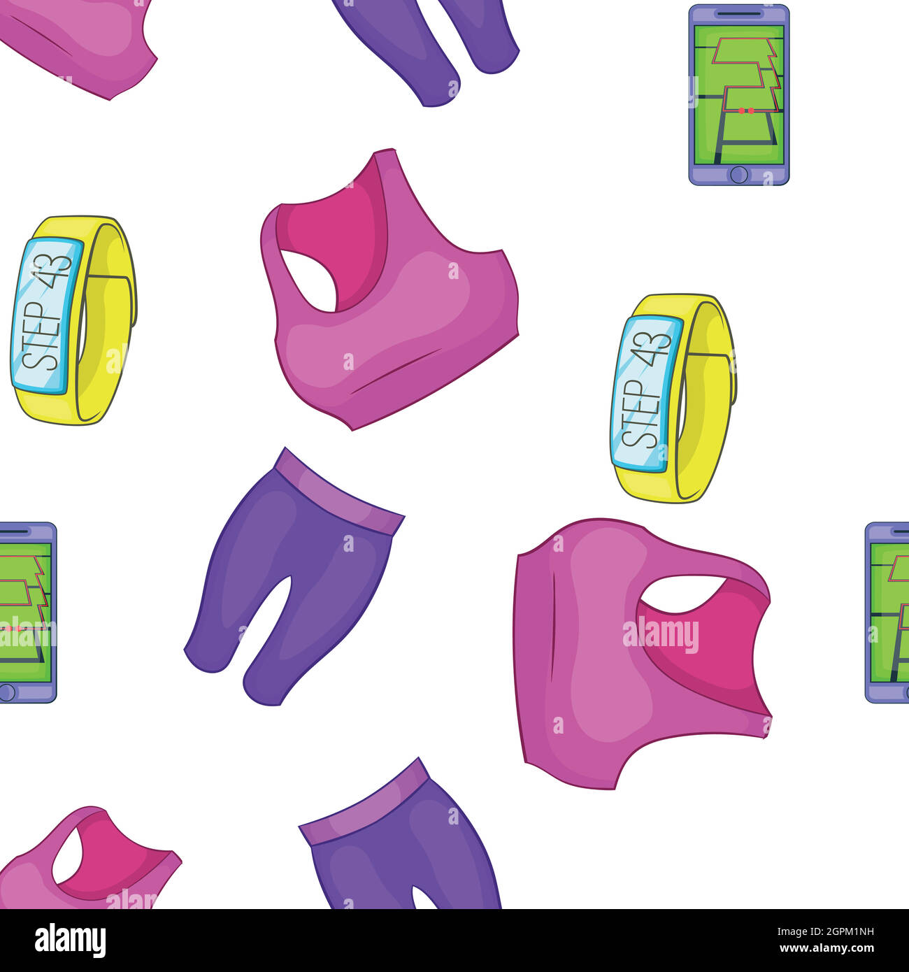 Fitness app bracelet Stock Vector Images - Alamy