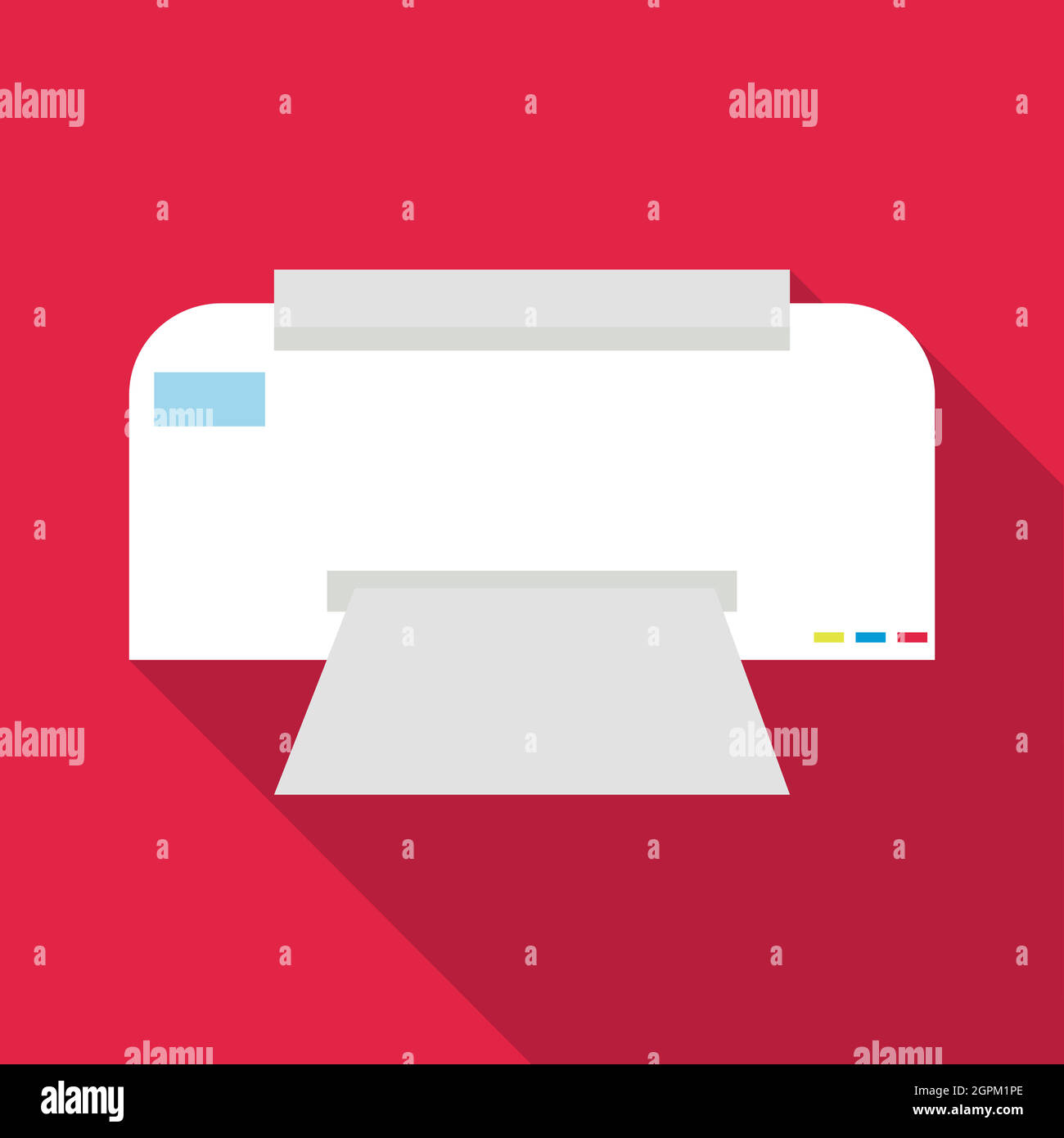 Printer icon, flat style Stock Vector Image & Art - Alamy