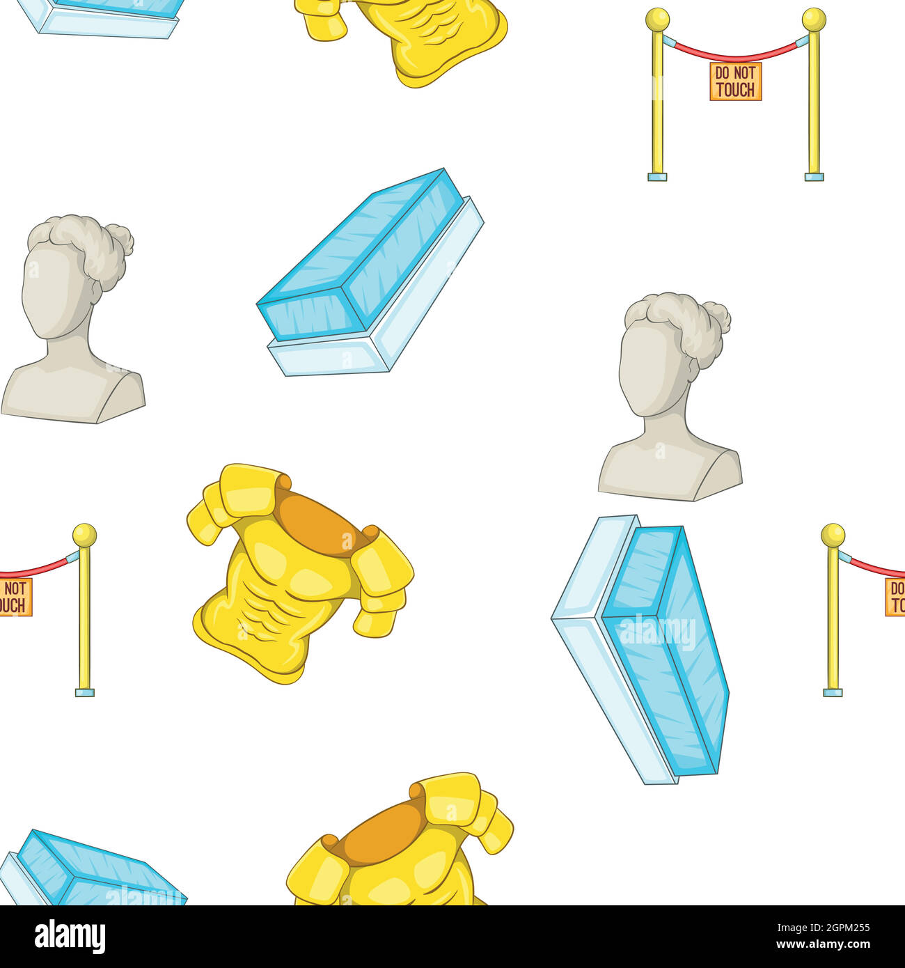 Museum elements pattern, cartoon style Stock Vector Image & Art - Alamy