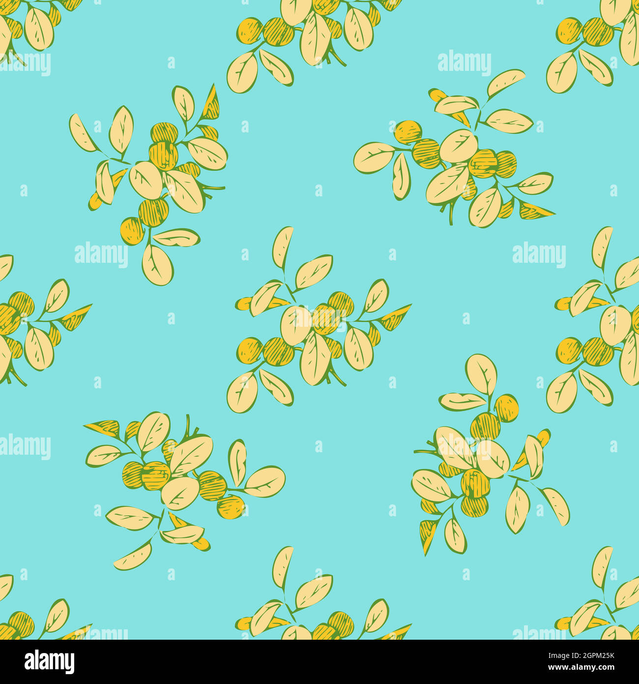 Blue botanical illustration Stock Vector Images - Alamy