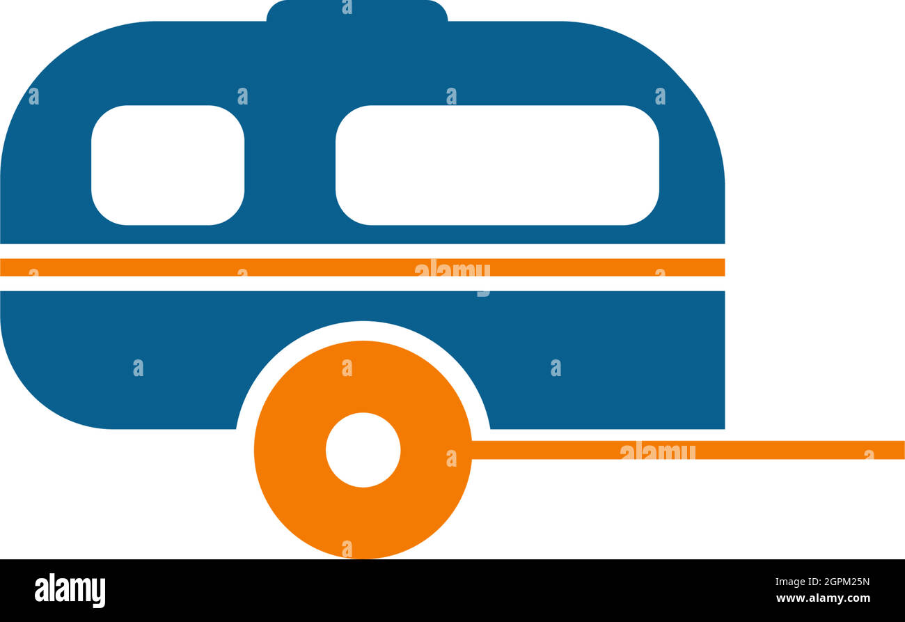 Simple caravan mobile icon logo design vector Stock Vector Image & Art ...