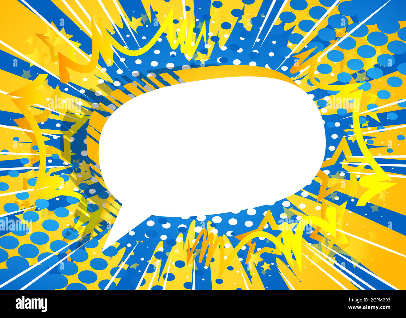 Abstract 90-s style speech bubble comic book background Stock Vector ...