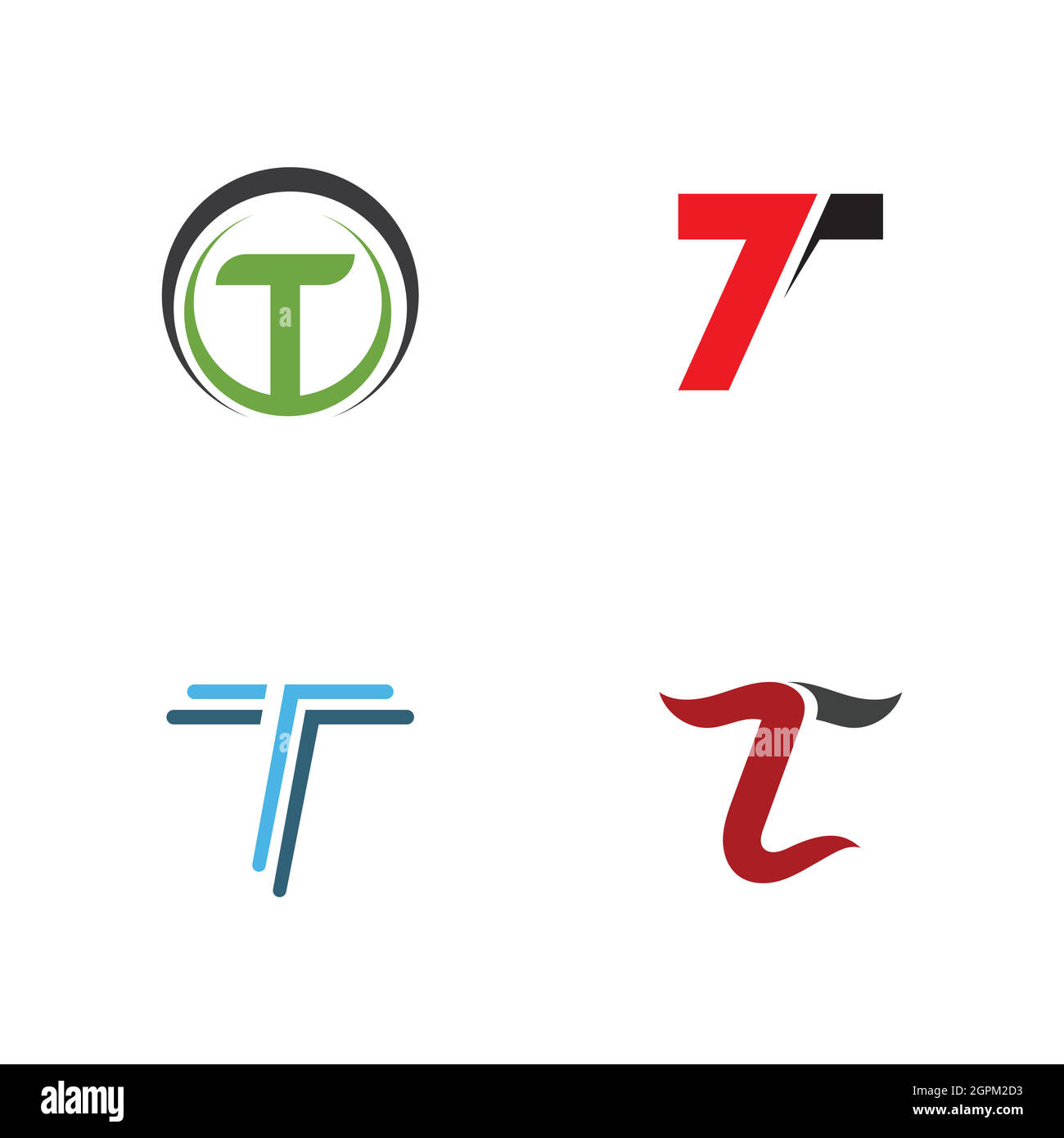 T logo and symbol vector Stock Vector Image & Art - Alamy