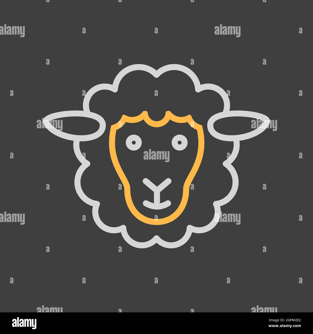 Sheep head Stock Vector Images - Alamy