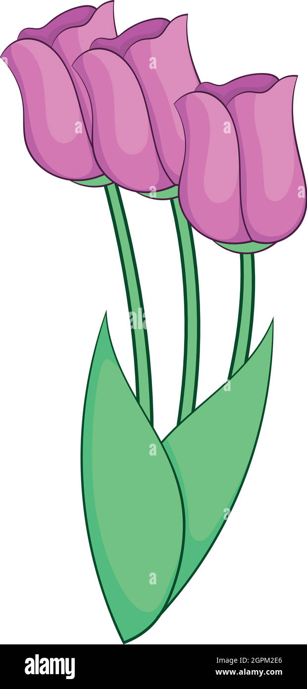 Tulips spring seasonal flower Stock Vector Images - Alamy