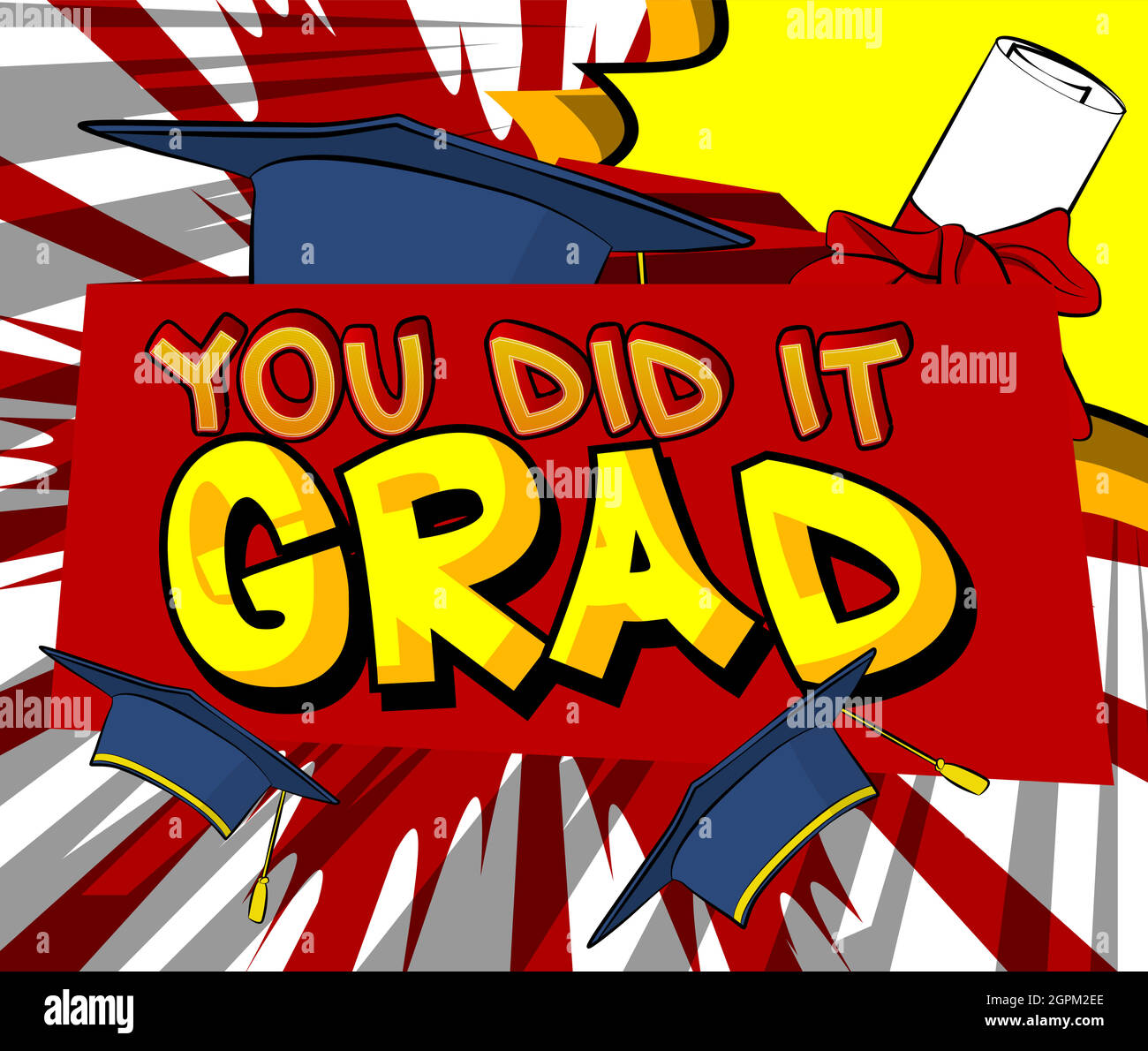 Congrats grad! Stock Vector Images - Alamy