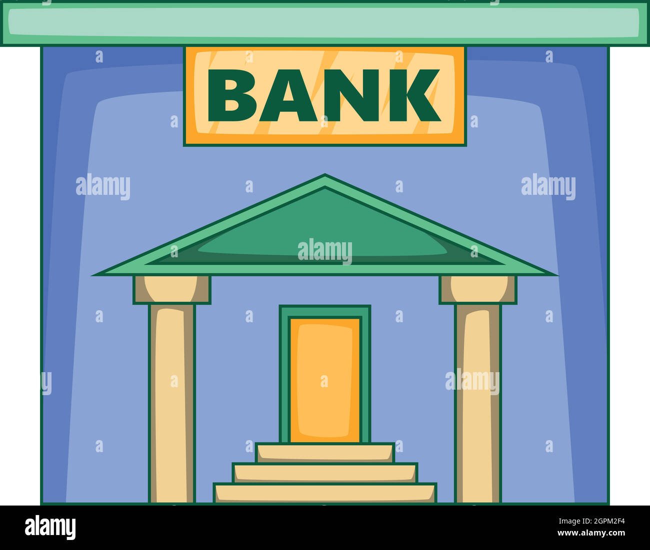 Blue bank vector Stock Vector Images - Alamy
