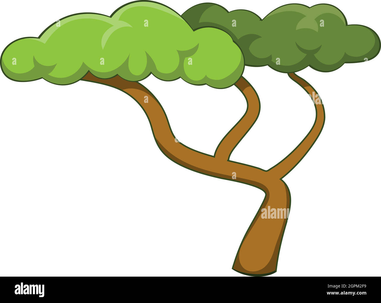 Garden tree icon cartoon Cut Out Stock Images & Pictures - Alamy