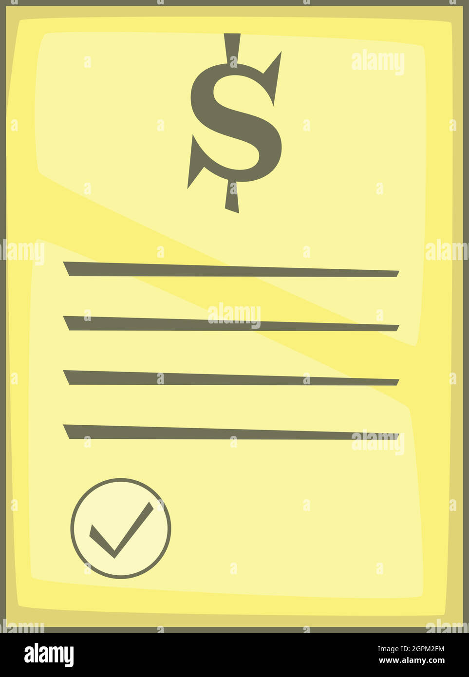Cheque icon, cartoon style Stock Vector Image & Art - Alamy