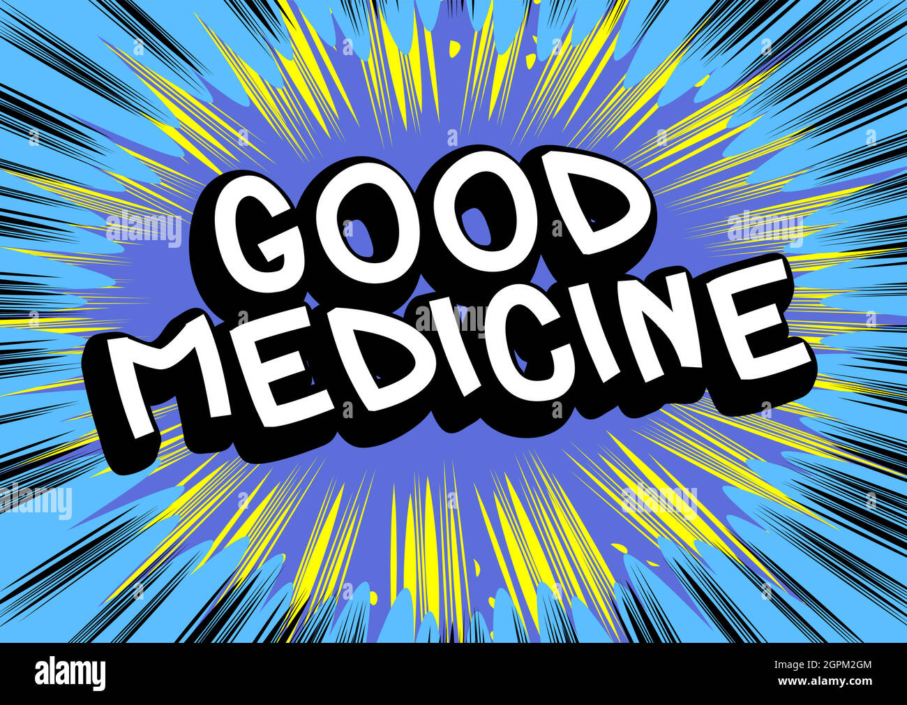 Good Medicine - Comic book style text Stock Vector Image & Art - Alamy