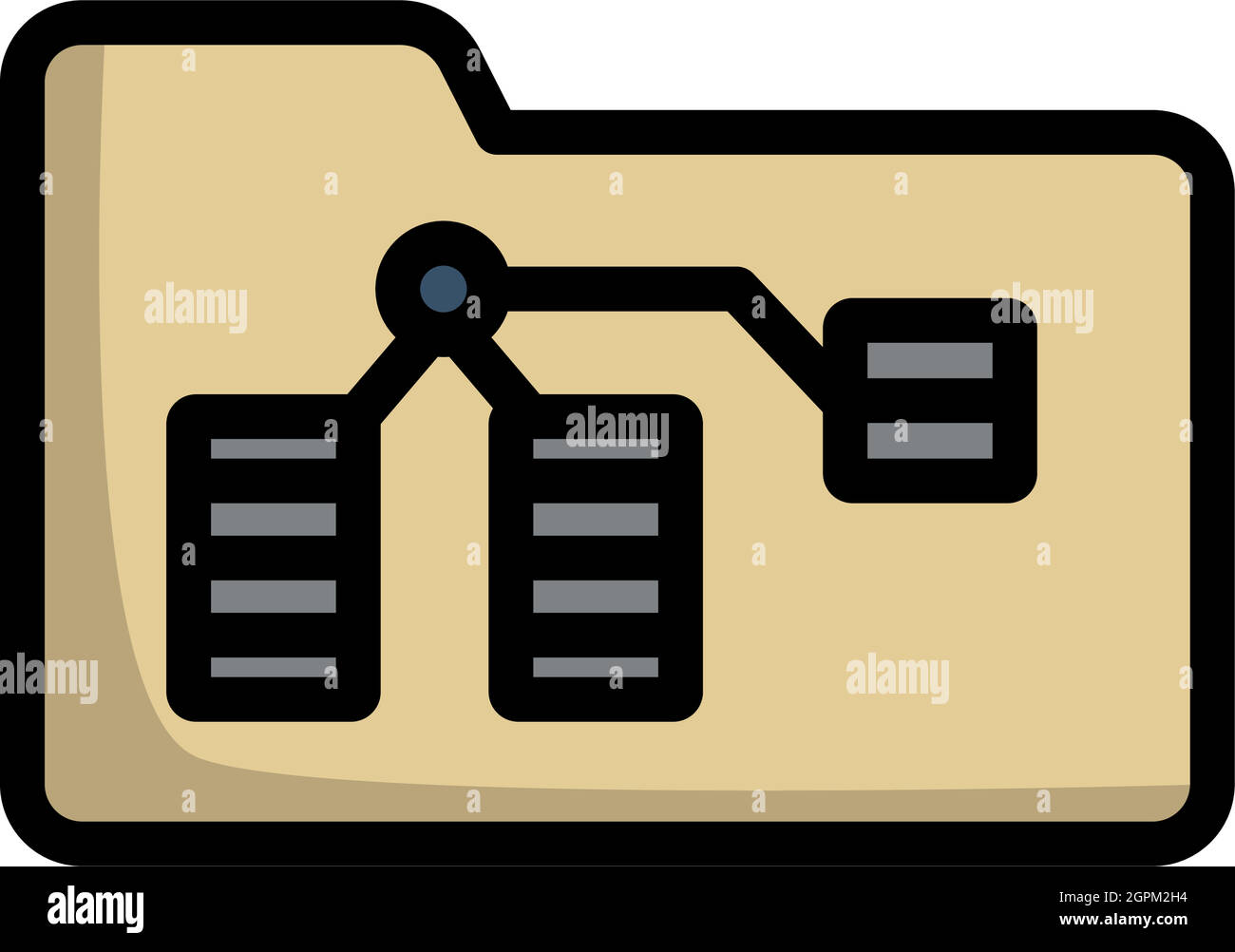 Folder Network Icon Stock Vector Image & Art - Alamy