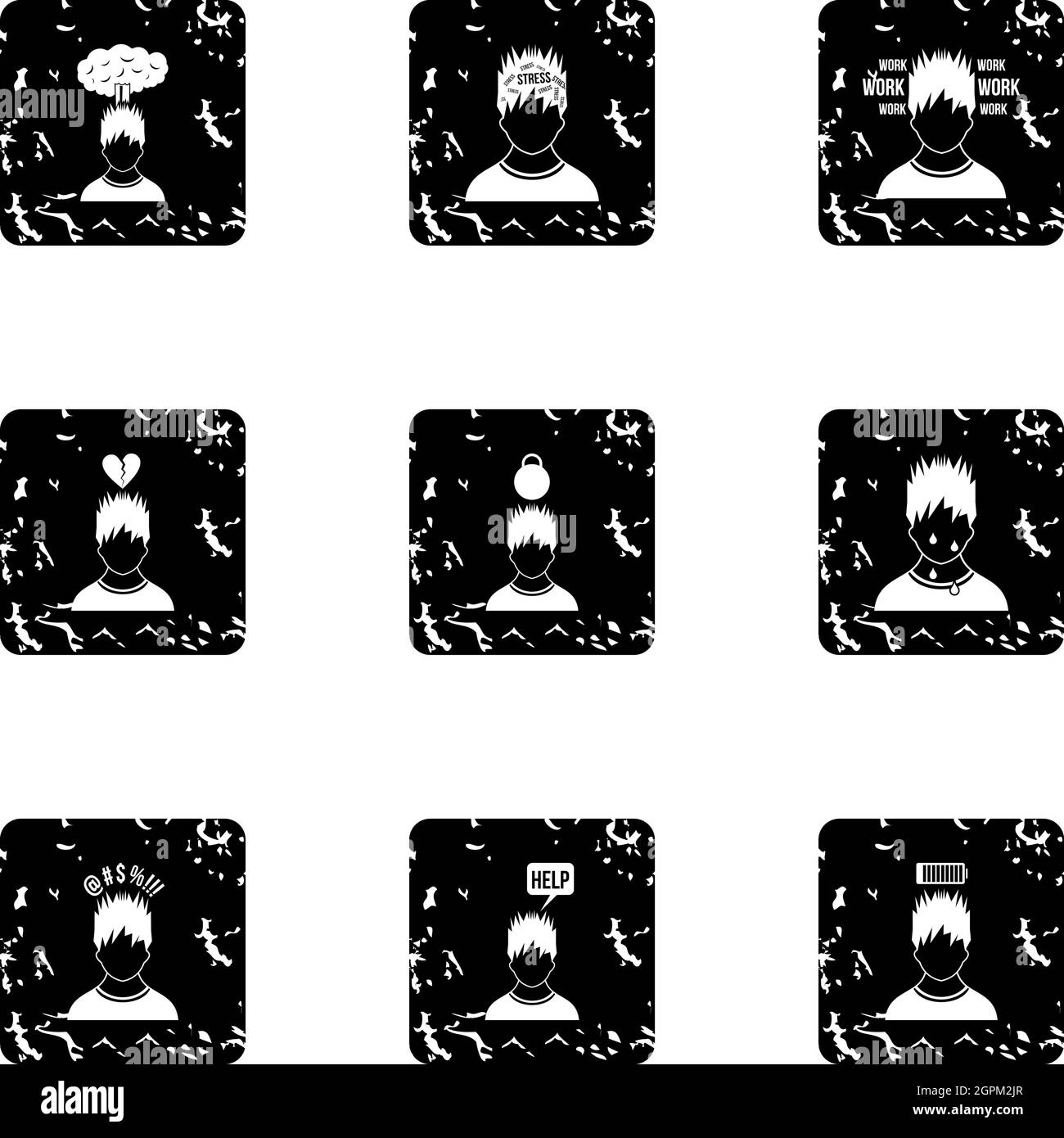 Emotions icons hi-res stock photography and images - Alamy