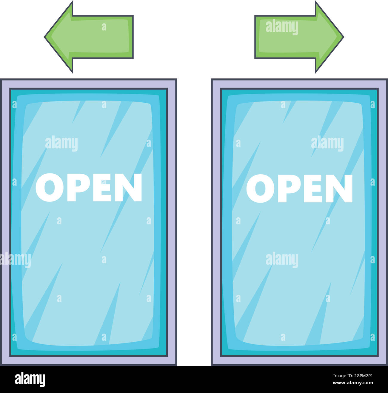 Illuminated shop window in Stock Vector Images - Alamy