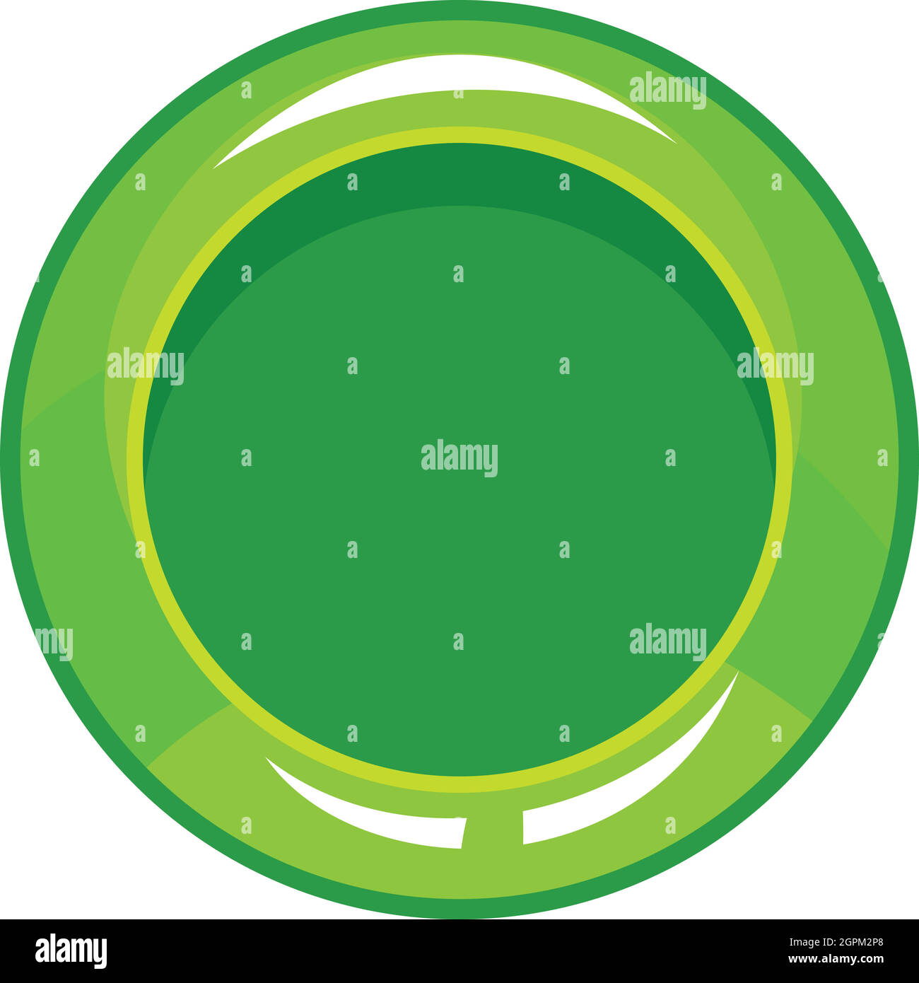 Green button icon, cartoon style Stock Vector Image & Art - Alamy