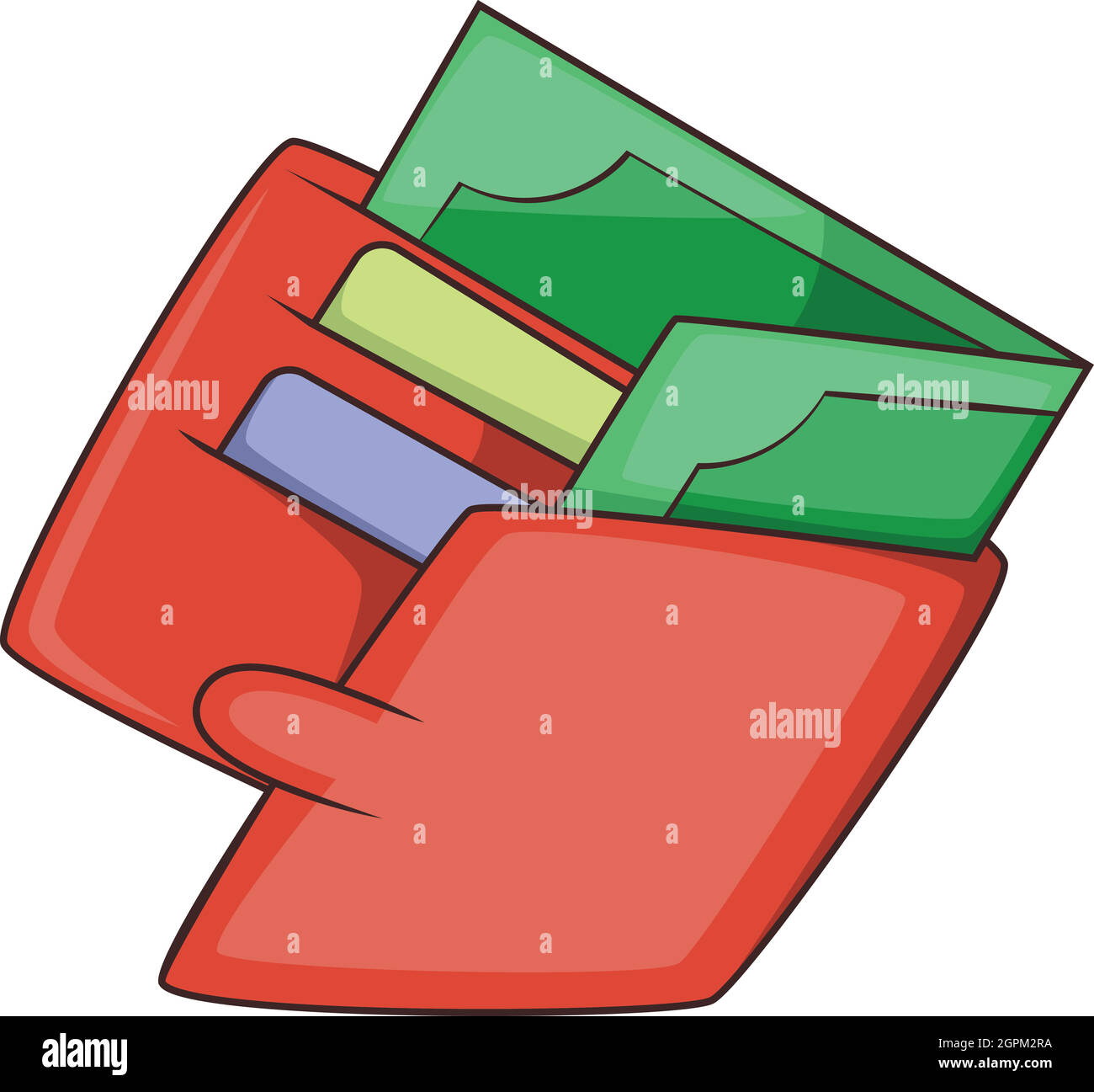 Wallet cartoon hi-res stock photography and images - Alamy
