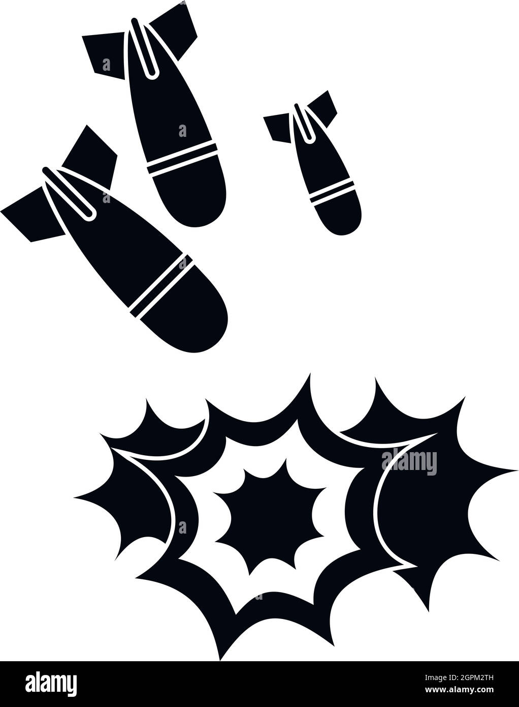 Simple icon military missile Cut Out Stock Images & Pictures - Alamy