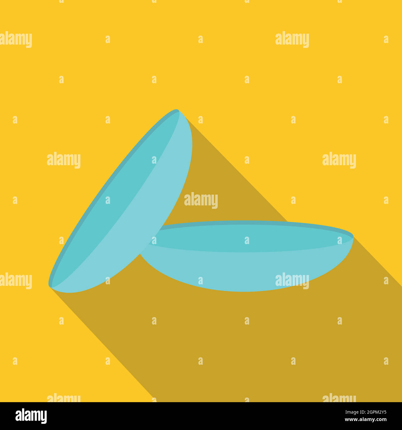 Contact lens icon, flat style Stock Vector Image & Art - Alamy