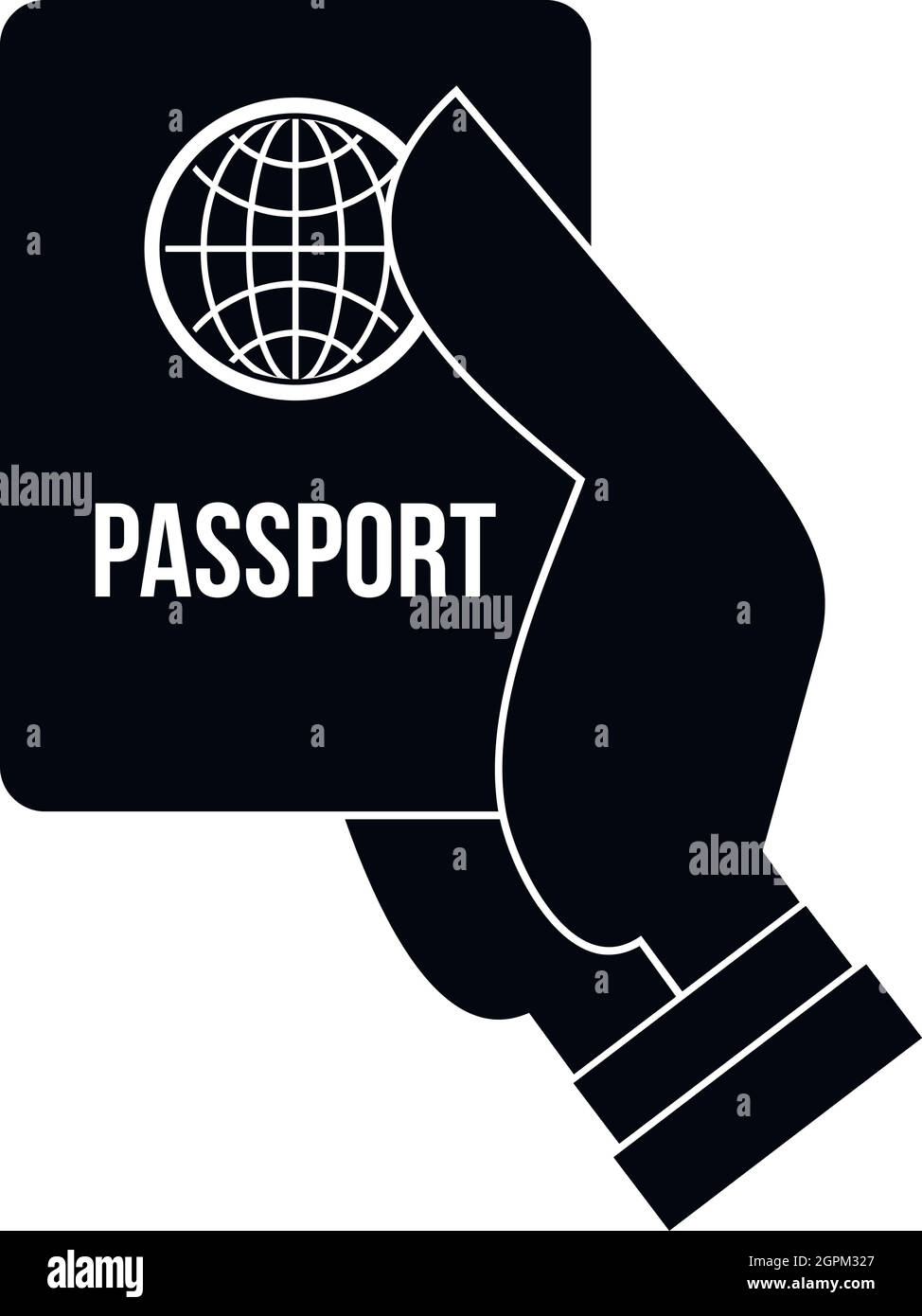 Passport icon, simple style Stock Vector Image & Art - Alamy