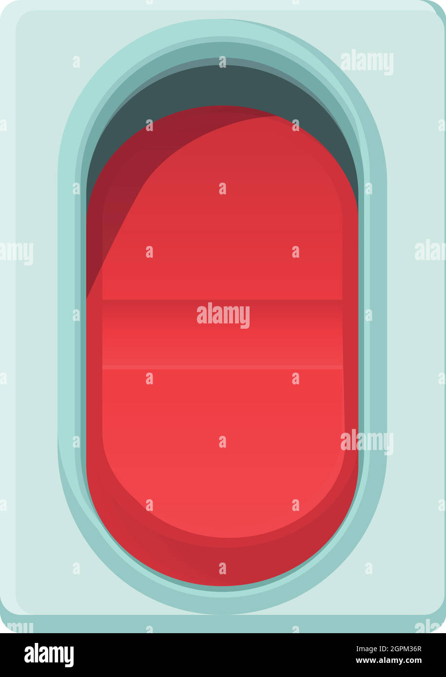 Red switch icon, cartoon style Stock Vector Image & Art - Alamy