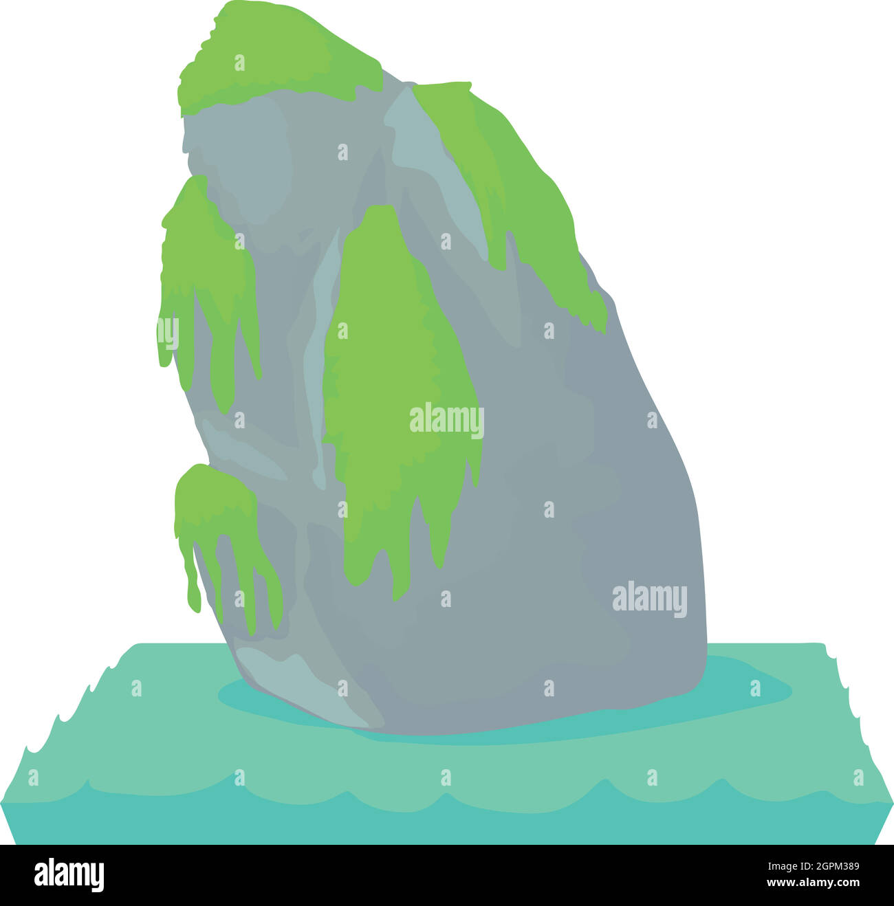 Sea cliff peaks cliff Beet icon, cartoon style Stock Vector Image & Art ...