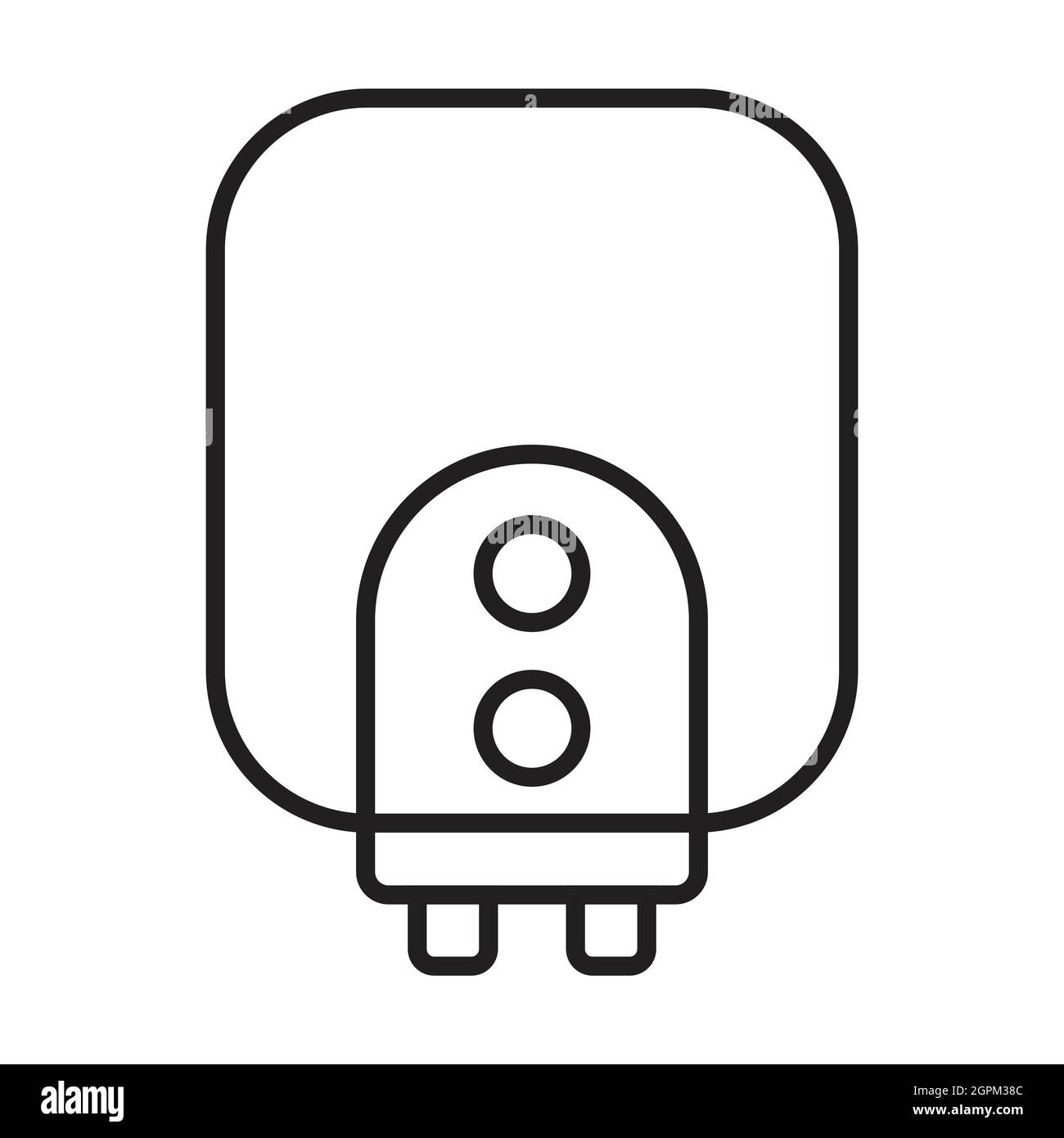Boiler water heater outline icon vector for graphic design, logo ...