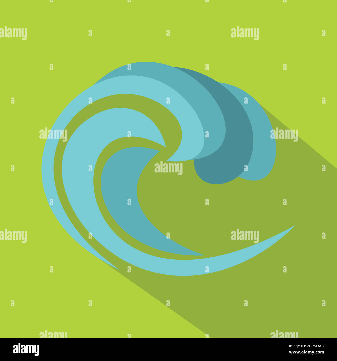 Round wave icon, cartoon style Stock Vector Image & Art - Alamy