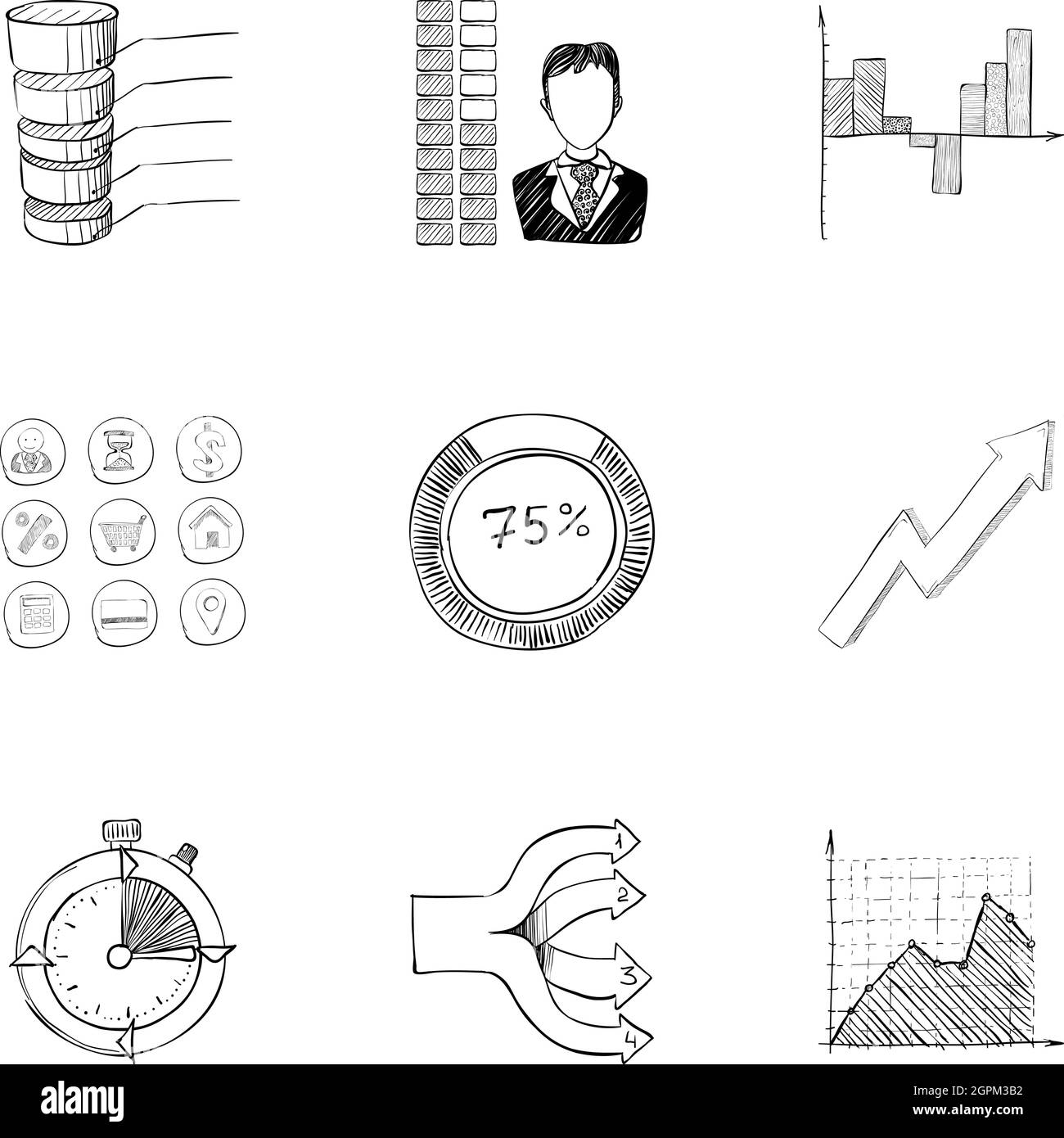 Office career hand Stock Vector Images - Alamy