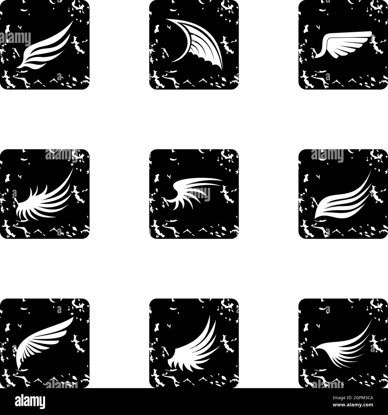 Set bird Black and White Stock Photos & Images - Alamy