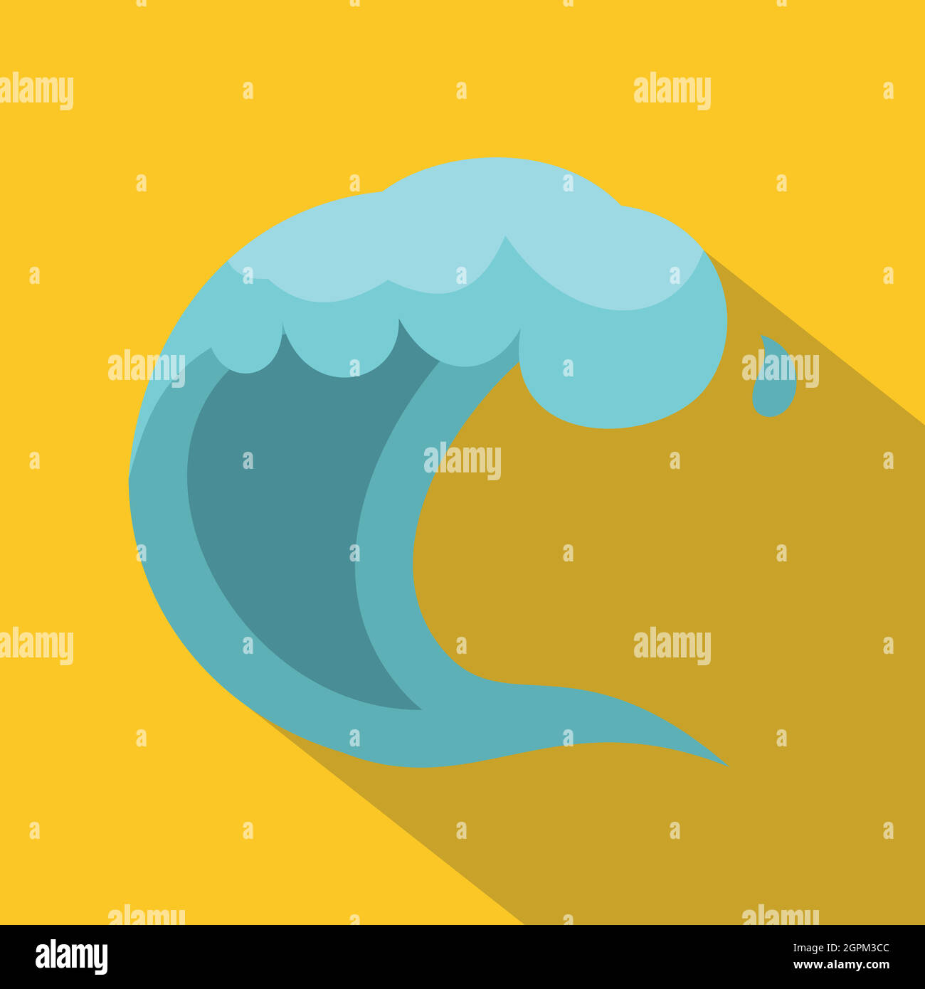 Wave splash cartoon hi-res stock photography and images - Alamy