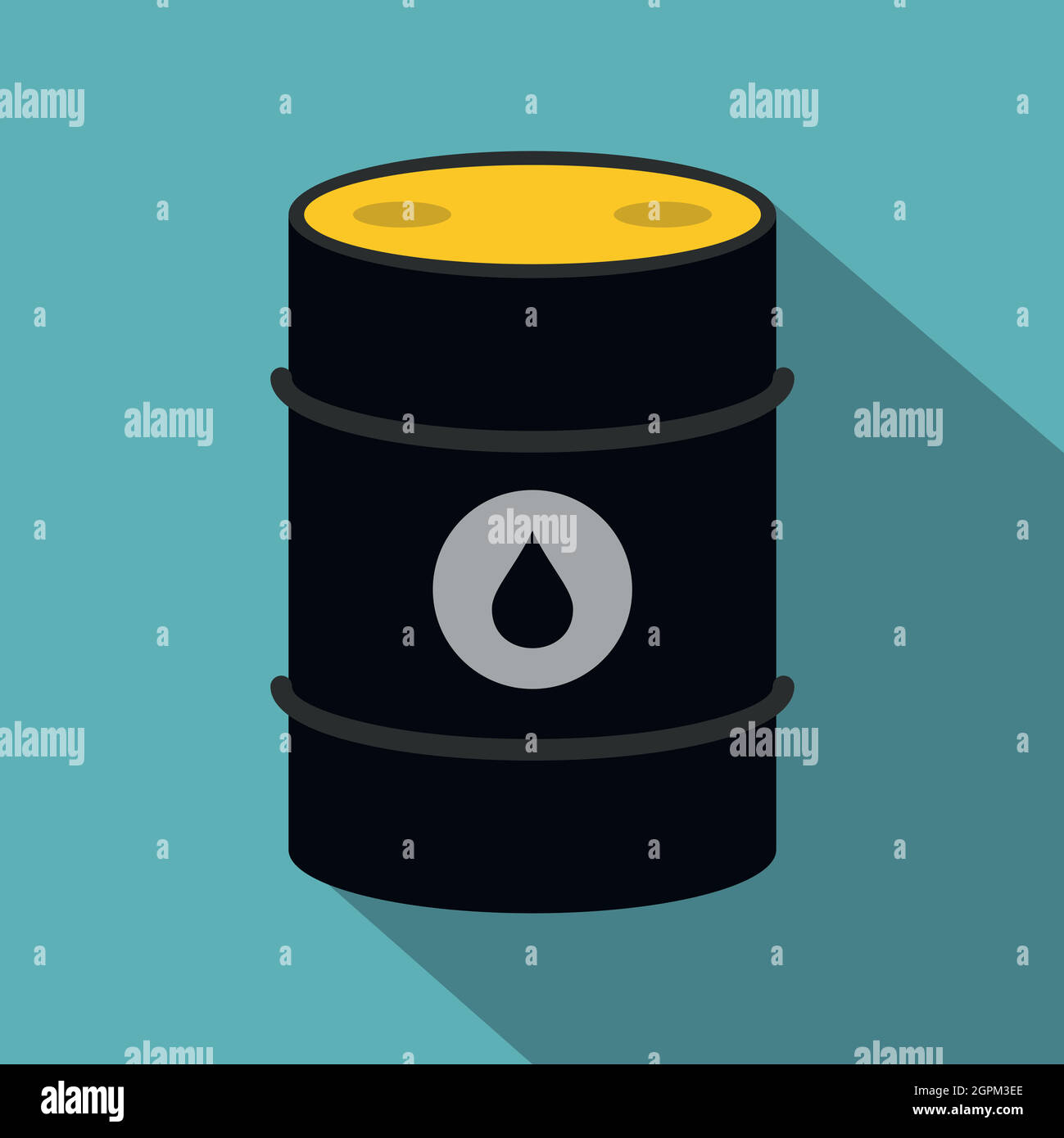 Oil icon, flat style Stock Vector Image & Art - Alamy